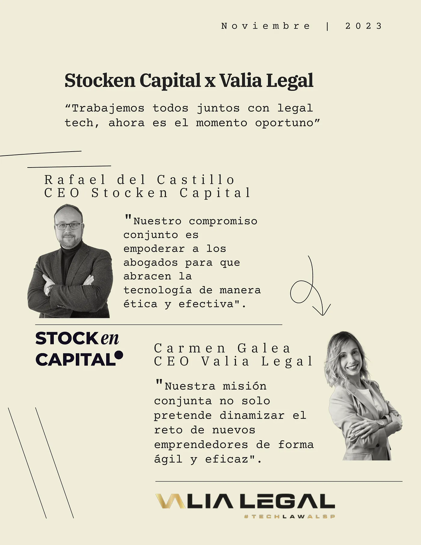 Anunciamos la colaboración entre la firma Valia Legal y Stocken Capital ...